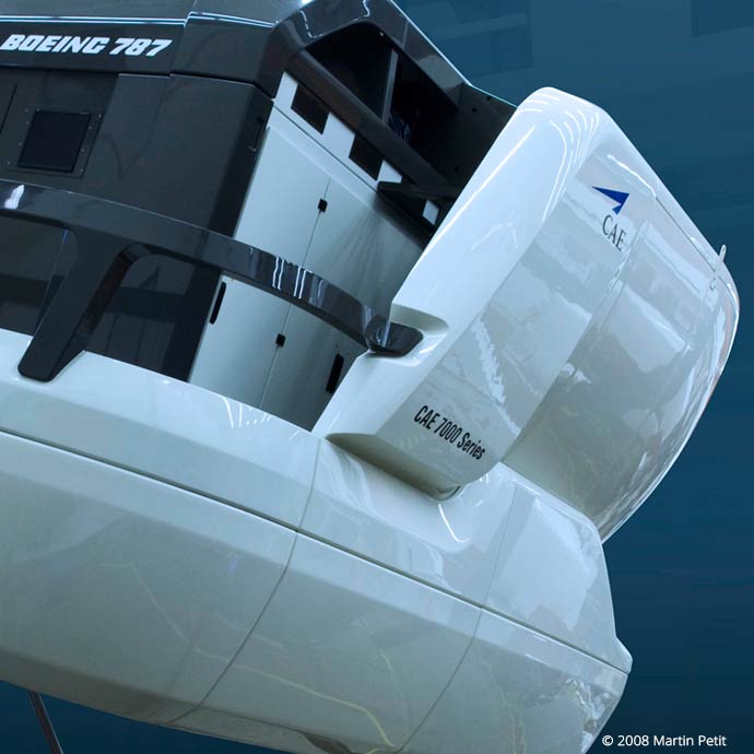 Boeing B787 Full Flight Simulator | Martin Petit Graphic Communications
